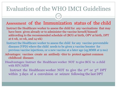Ppt Evaluation Of The Who Imci Guidelines In Haiti Powerpoint Presentation Id 4328311