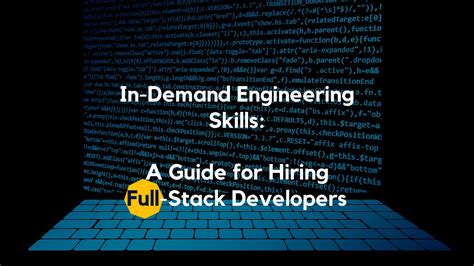 In Demand Engineering Skills A Guide For Hiring Full Stack Developers Mrj Recruitment