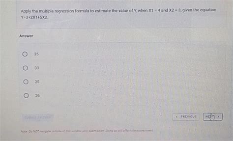Apply The Multiple Regression Formula To Studyx