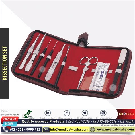 Dissection Set 9 Pcs Handmade Tools Isaha Medical