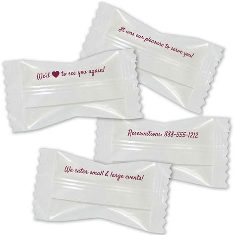 White Buttermints With White Wrapper Custom Buttermints Crestline