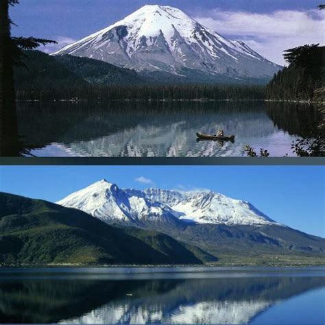 Mount Saint Helens Eruption Before And After