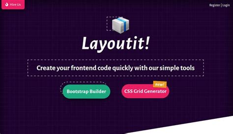 Layoutit Interface Builder For Css Grid And Bootstrap