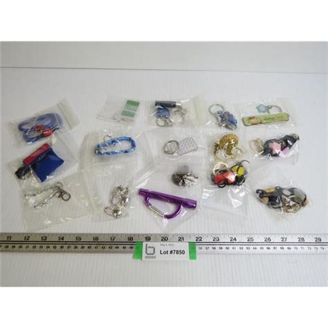 16 Assorted Key Chains Bodnarus Auctioneering