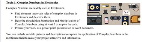 Solved Topic 1 Complex Numbers In Electronics Complex