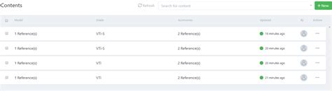 [implemented] one to many relationship display on content section