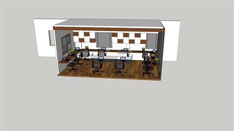 office workspace 3d warehouse