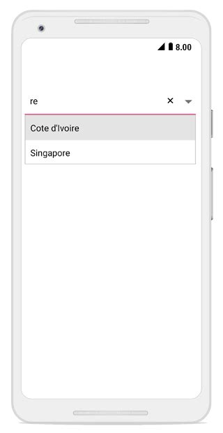 Suggestion Mode For Syncfusion® Combobox Control In Xamarinandroid