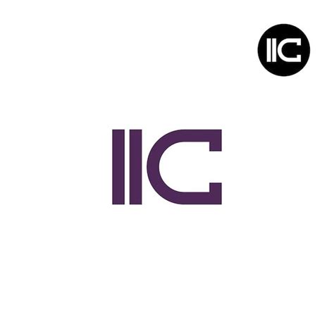Iic Logo Letter Monogram Design Premium Vector Monogram Design