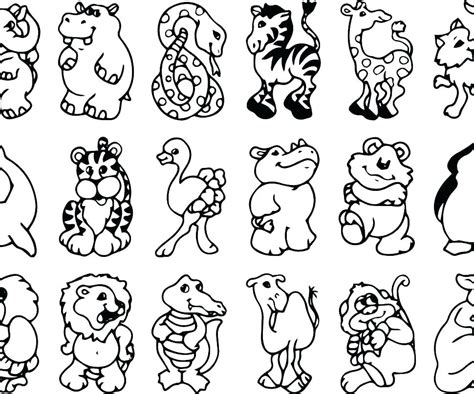 Zoo Animal Coloring Pages At Free Printable