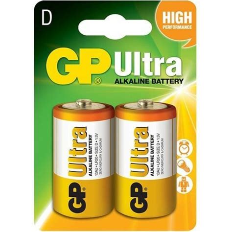 GP ‘Ultra’ Alkaline Batteries D - 20 Pack - Ace Consumables