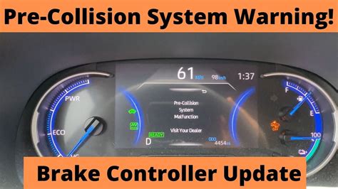 2019 Toyota Rav4 Pre Collision Warning Due To Installation Of A Brake
