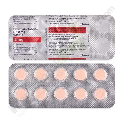 Buy Terazosin 2mg Tablets Online Idm