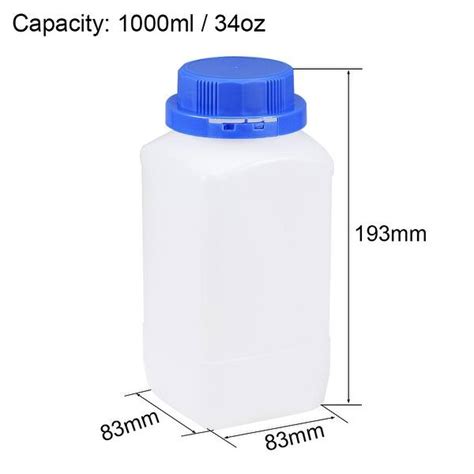 Plastic Lab Reagent Bottle Sample Sealing Liquid Storage Container