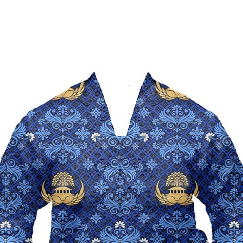 Photo Close Up Background Of Indonesian Government Employee Wearing