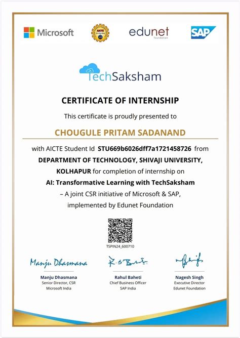 pritam s chougule on linkedin ai facerecognition techsaksham