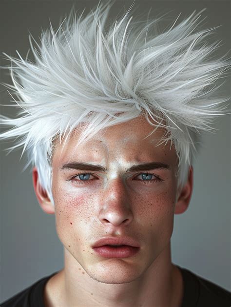 White Hair Male Embracing Aging Gracefully With Confidence