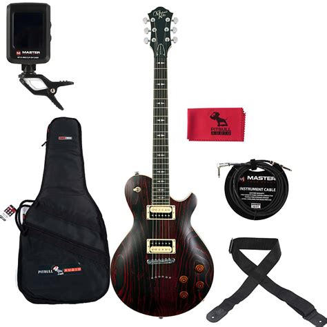 Michael Kelly Patriot Decree Op Guitar Open Pore Red Bag Reverb