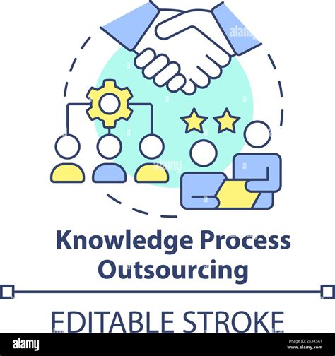 Knowledge Process Outsourcing Concept Icon Stock Vector Image And Art Alamy