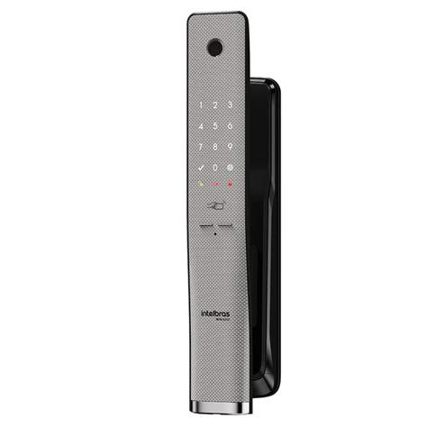 Fechadura Inteligente Pushandpull De Embutir Mfr 6300 Cinza Intelbras