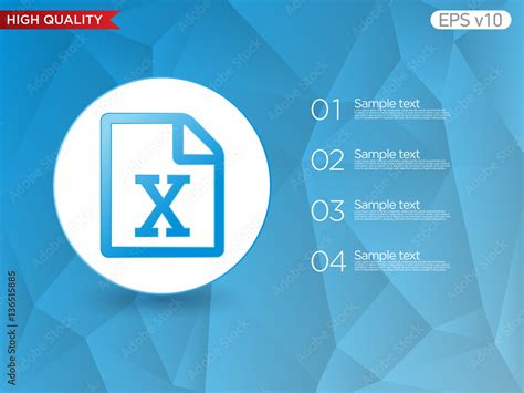 vecteur stock excel file icon button with excel file icon modern ui vector adobe stock