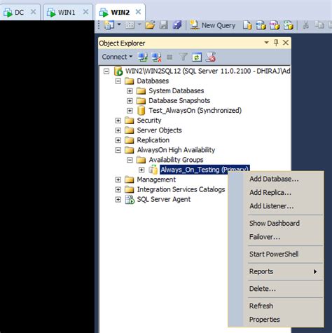 Sql Server Dba Step By Step Always On Availability Groups In Sql Server 2012