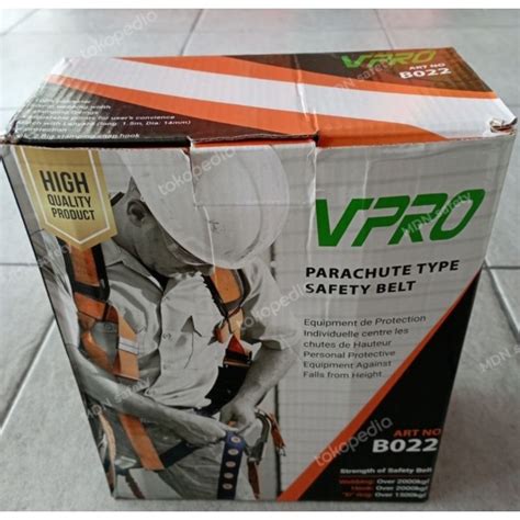 Jual Body Harness Vpro B022 Double Hook With Safety Belt Murah Meriah