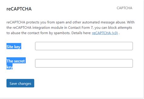how to get a secret key recaptcha for contact form 7 stack overflow