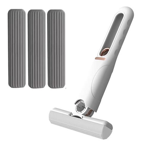 Portable Self Squeeze Mini Mop Quickie Sponge Mop Mini Mop For Small Spaces Bathroom Kitchens