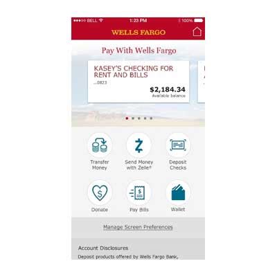 Wells Fargos Mobile App Moves Payments To Center Stage Even Before