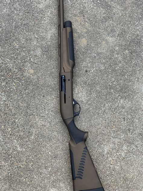 Benelli Shotgun Cerakoted Using Midnight Bronze And Graphite Black