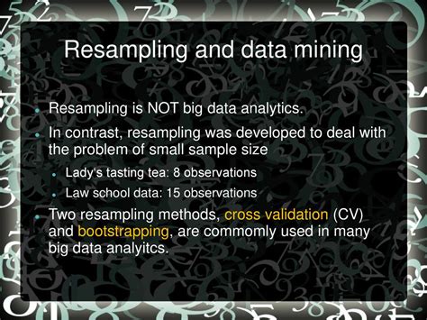 Resampling Making Up Data Ppt Download