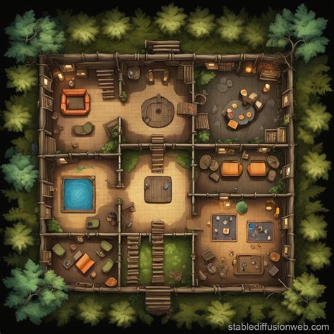 Level Diagram From Above Stable Diffusion Online