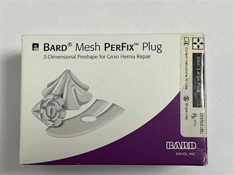 New Bard 0112770 Mesh Perfix Plug Box Of 2 Disposables General For