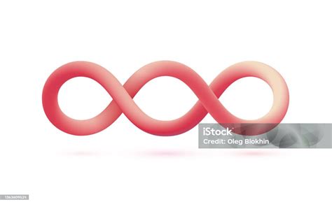 무한대 기호와 같은 3d 그라데이션 액체 모양 격리된 벡터 그림입니다 무한에 대한 스톡 벡터 아트 및 기타 이미지 무한 흐름 3차원 형태 Istock
