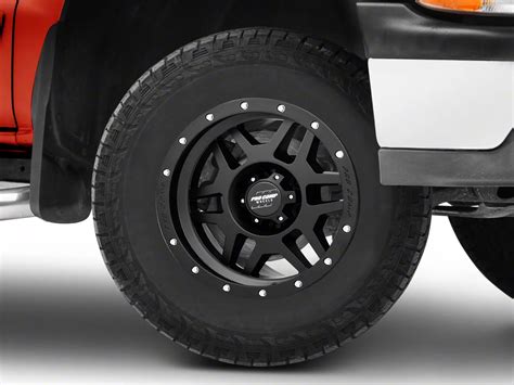 Pro Comp Wheels Silverado Phaser Satin Black 6 Lug Wheel 17x9 6mm