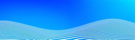 Premium Vector Abstract White Wave Lines On Blue Gradient Background Wide Banner With Curve