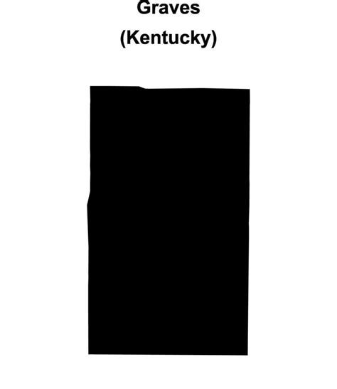 Graves County Kentucky Blank Outline Map 46721190 Vector Art At Vecteezy