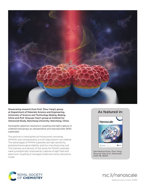 Pdf Synergistic Plasmon Resonance Coupling And Light Capture In Ordered Nanoarrays As