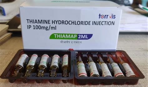 Thiamine Hydrochloride Injection 100mg At ₹ 20piece Thiamine