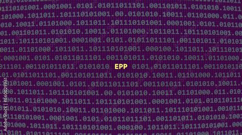 Stock Illustration „cyber Attack Epp Vulnerability Text In Binary