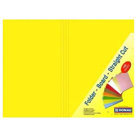 Board Folder Straight Cut 100s Donau Stationery Net