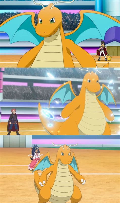 Pokémon Ash Lance Iris Dragonite ไอเดียวาดรูป