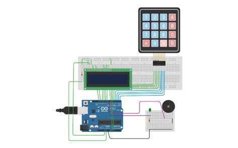 Circuit Design Keypad Tinkercad