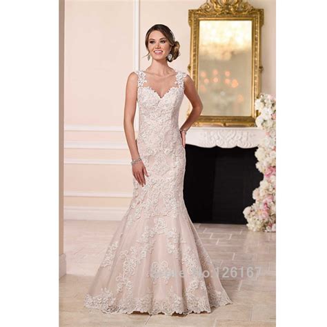 Beautiful Illusion Back Sexy Wedding Dress Wedding Gowns 2016 New