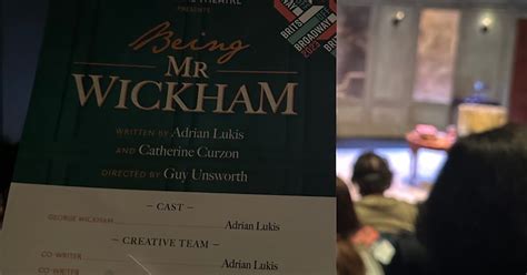 The Secret Victorianist Theatre Review Being Mr Wickham 59e59