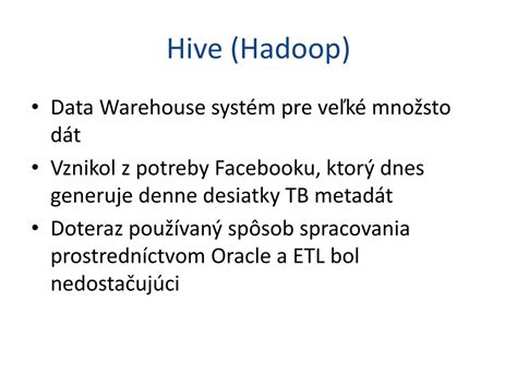 Ppt Hive Hadoop Powerpoint Presentation Free Download Id3522368