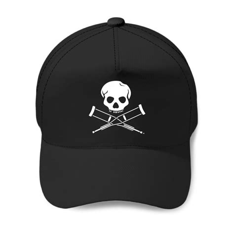 Jackass Skull And Crutches Logo Baseball Caps Unisexs Black Sold By