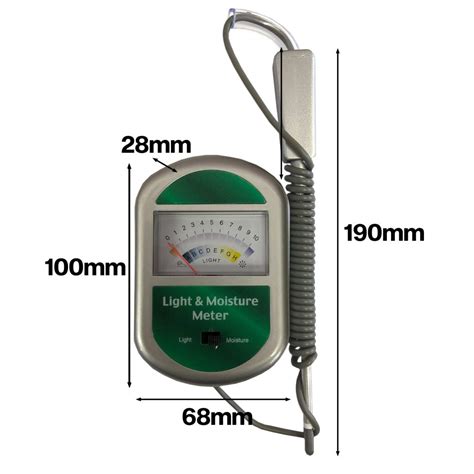 Light And Moisture Meter With Cabled Probe Brannan