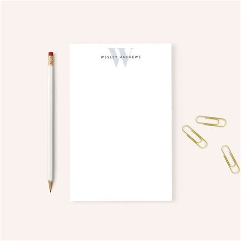 Personalized Notepad For Men Notepad Paper Note Pad Business Note